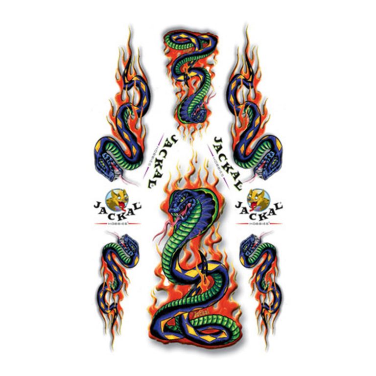 Flaming Cobra Sticker Decals | Maximum Velocity