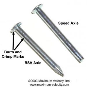 Speed Axles for MV Precision Wheels | Maximum Velocity